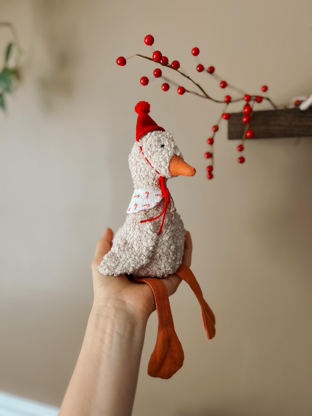 Goose Toy, Fluffy Baby Goose Toy, Stuffed Goose Kids Toy, Silly Goose ...