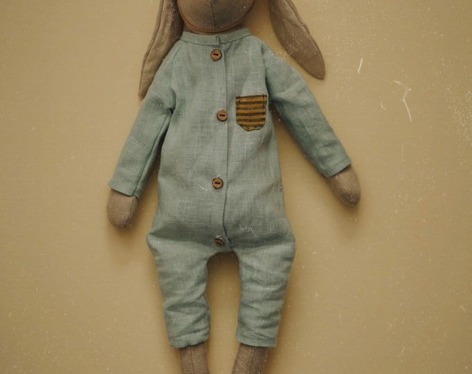 Linen Toys READY TO SHIP, Linen Bunny, Stuffed Linen Toy - Etsy