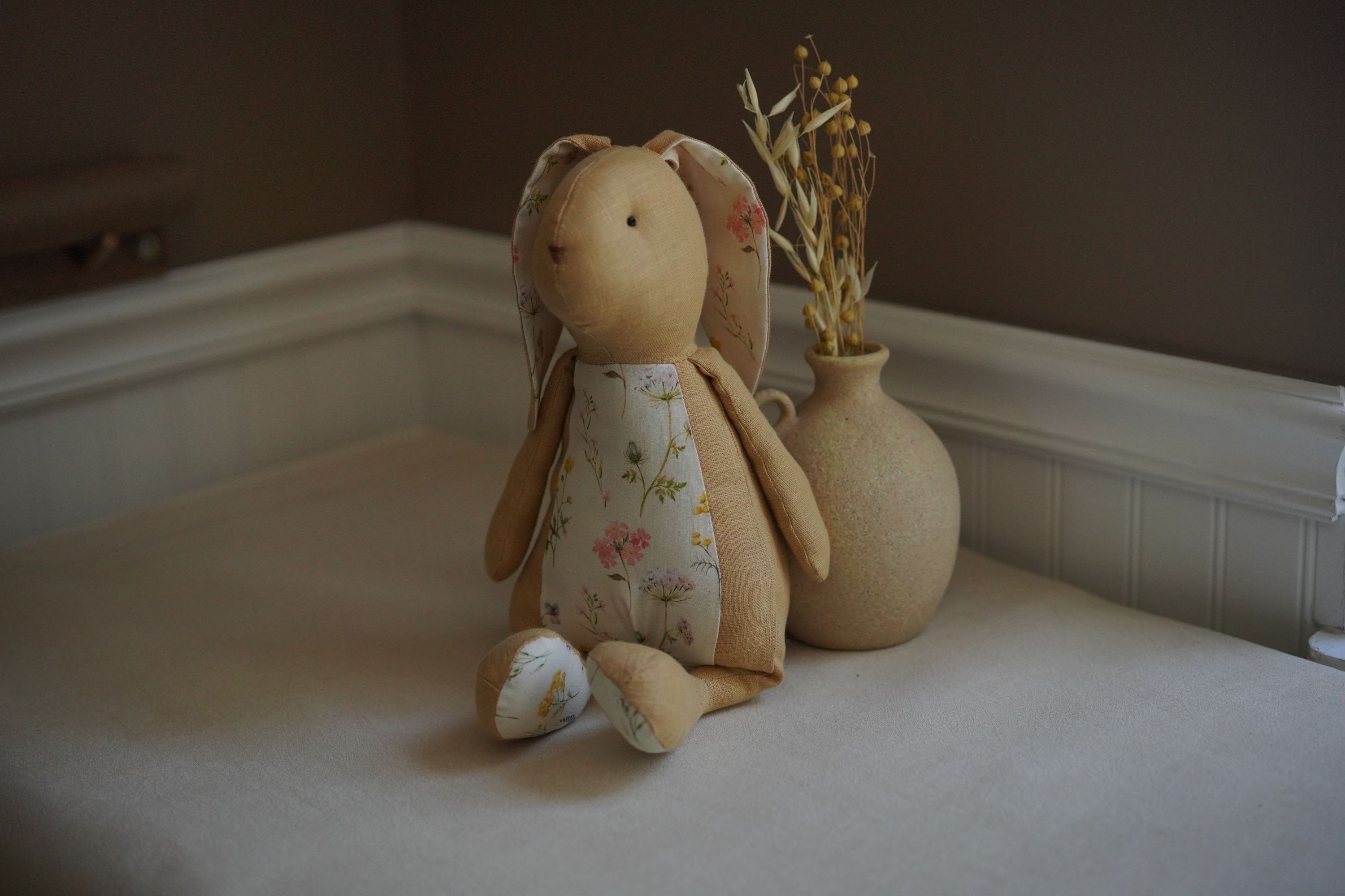Linen Toys READY TO SHIP, Linen Bunny, Stuffed Linen Toy, Linen Toys ...
