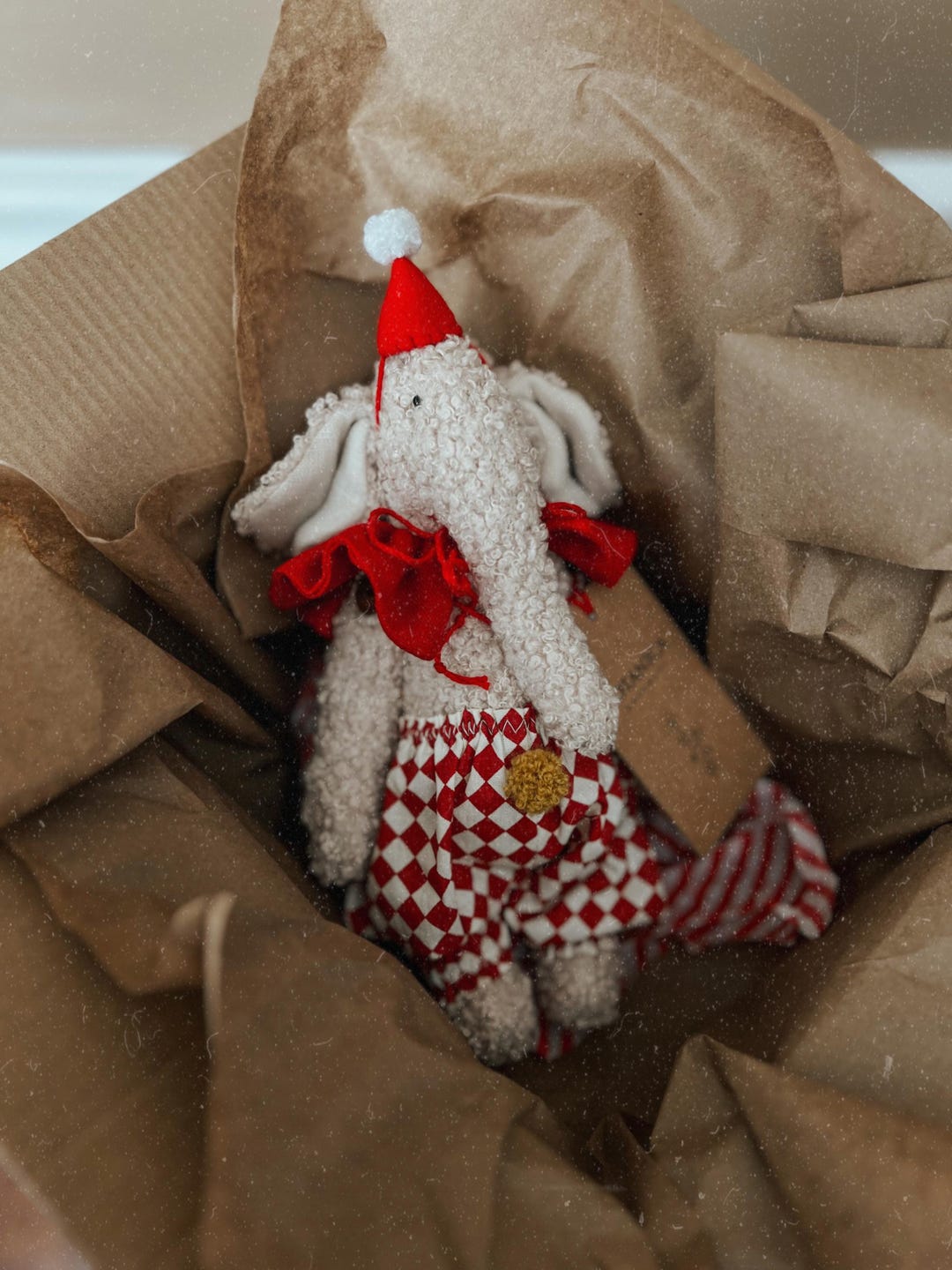 Circus Mammoth Stuffed Toy READY to Ship, Boucle Mammoth, Circus ...