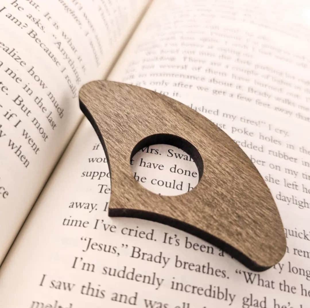 Wooden Book Page Holder - Etsy
