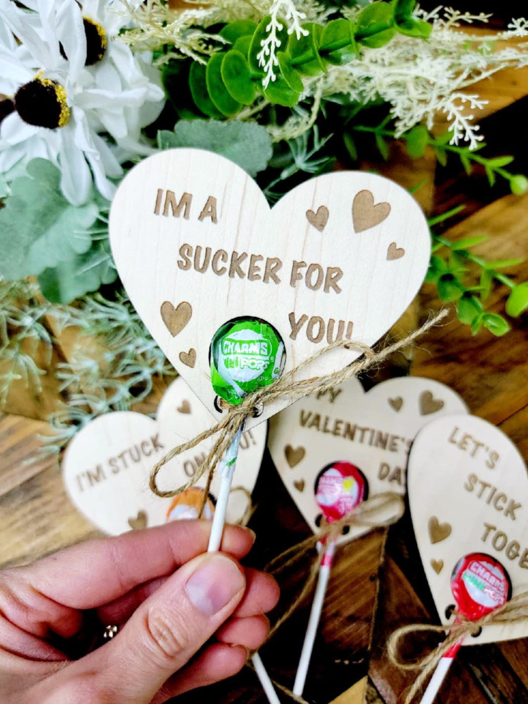 SVG Laser Cut Digital Valentines Day Sucker Holder File - Etsy