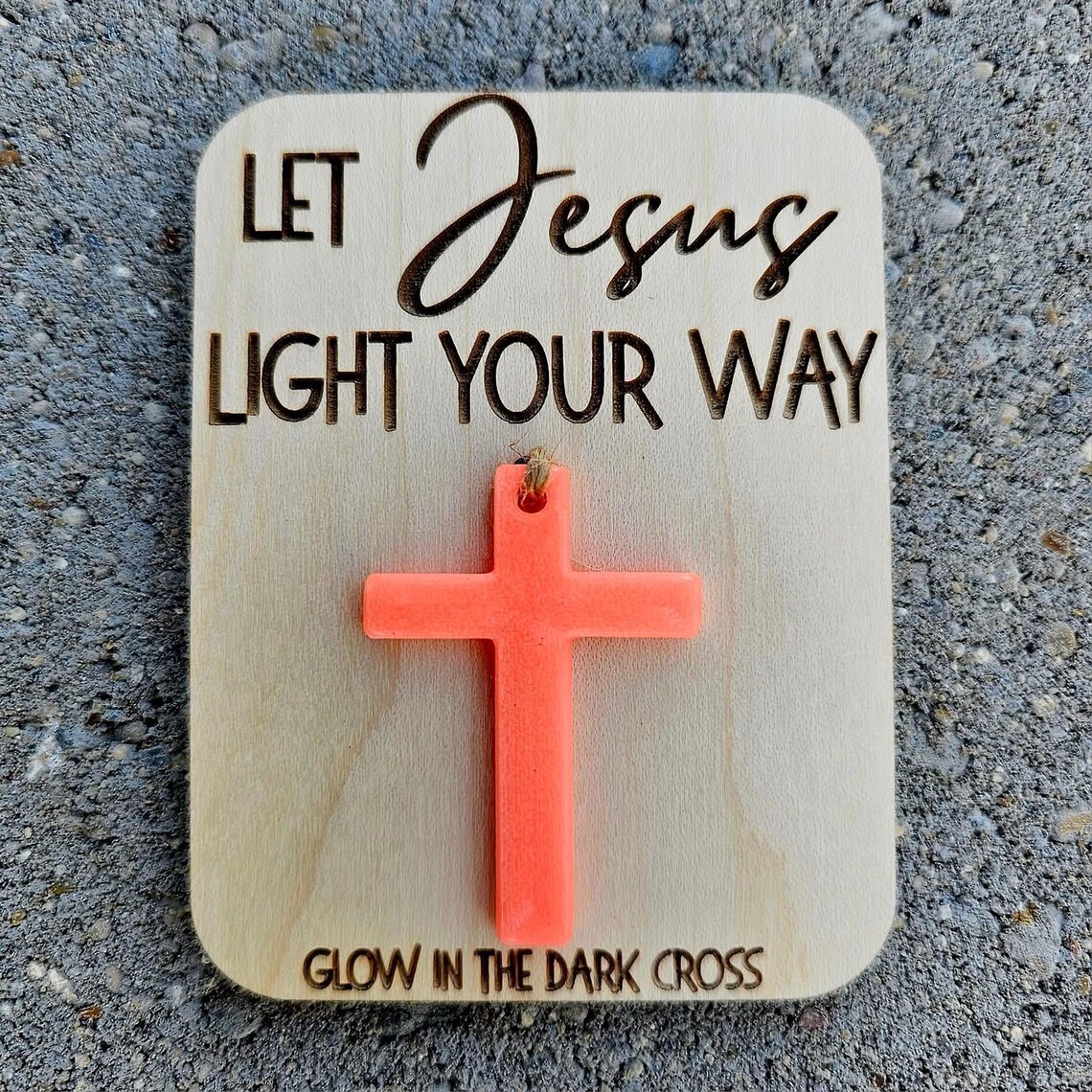 Glow-in-the-dark Cross Wall Art: Let Jesus Light the Way - Etsy