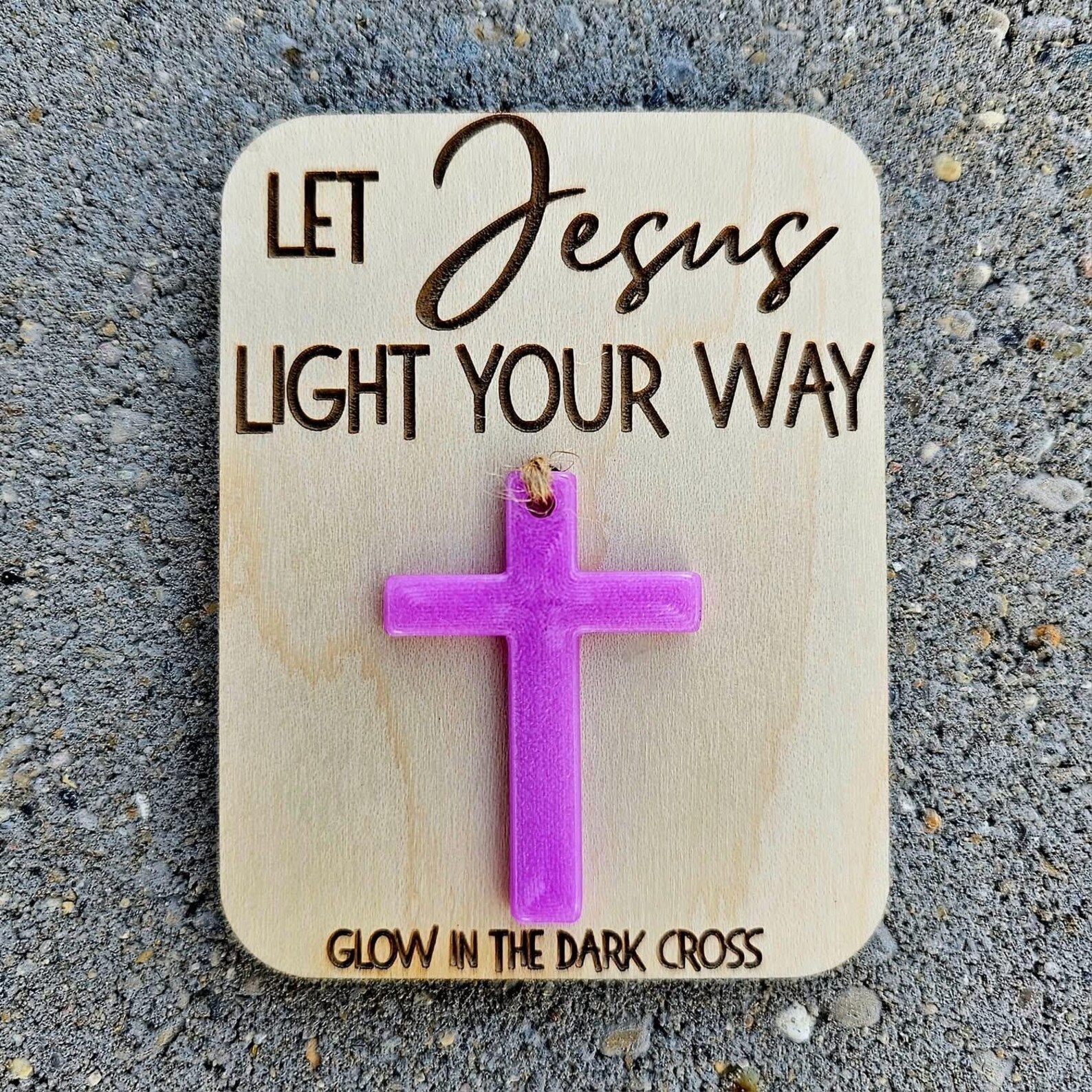 Glow-in-the-dark Cross Wall Art: Let Jesus Light the Way - Etsy