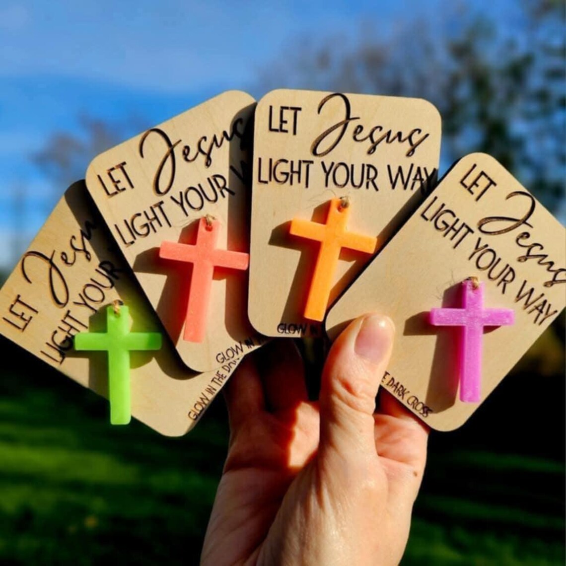 Glow-in-the-dark Cross Wall Art: Let Jesus Light the Way - Etsy