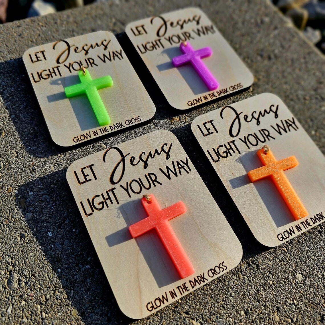 Glow-in-the-dark Cross Wall Art: Let Jesus Light the Way - Etsy