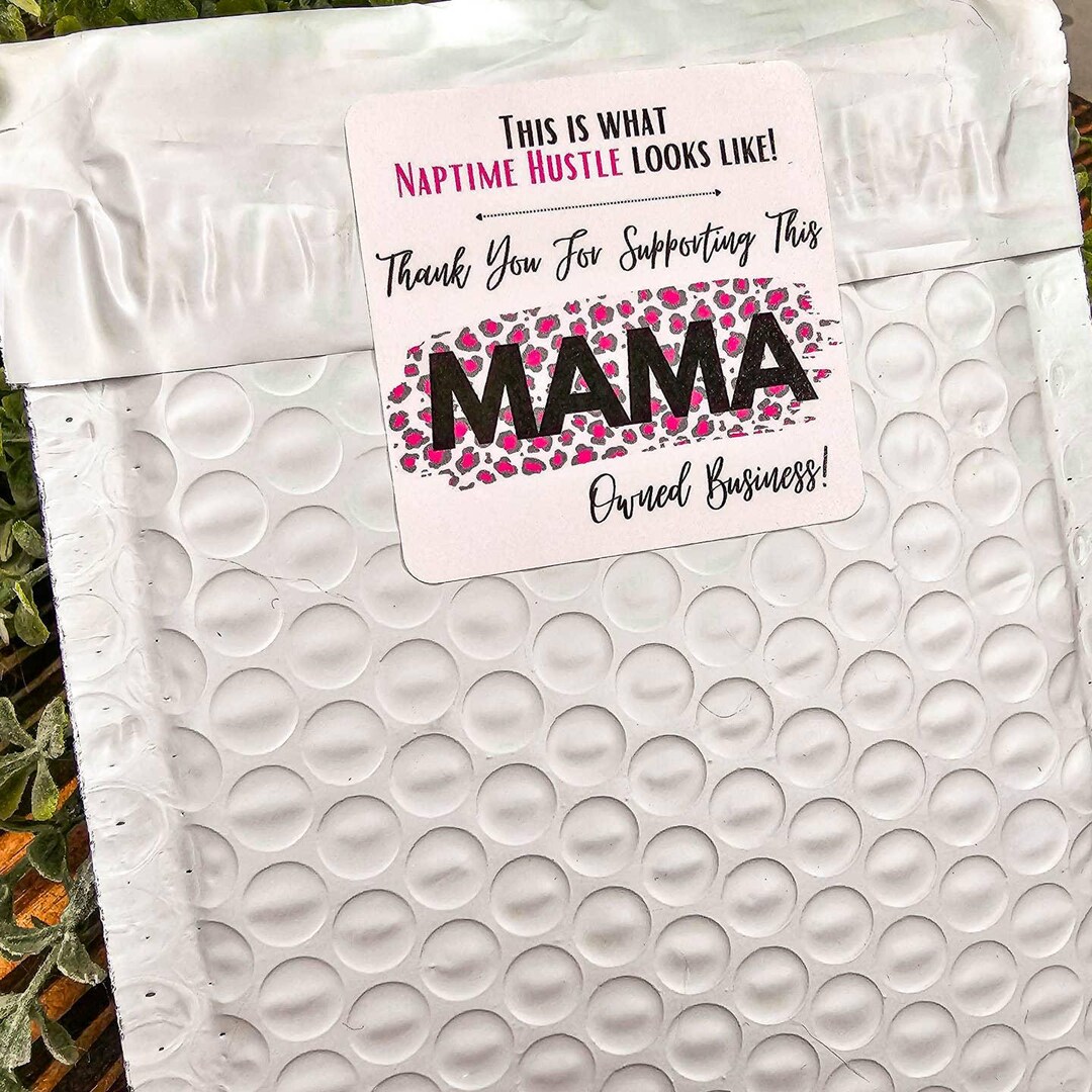 Mama Owned Business Shipping Labels - Personalized Packaging Stickers ...