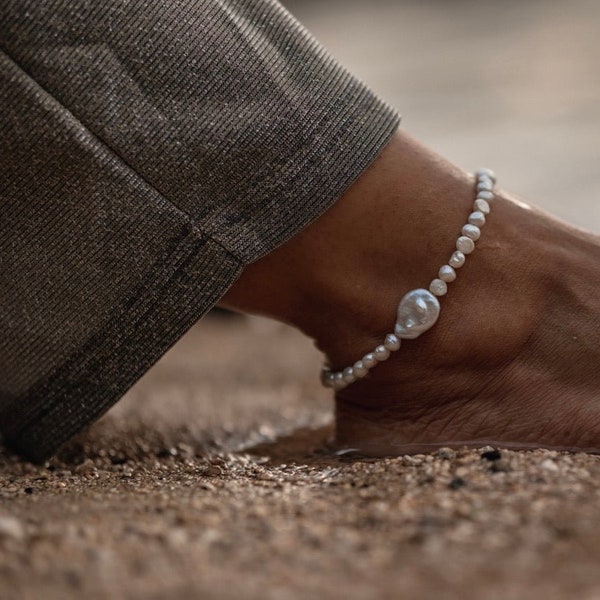 Pearl Anklet - Etsy