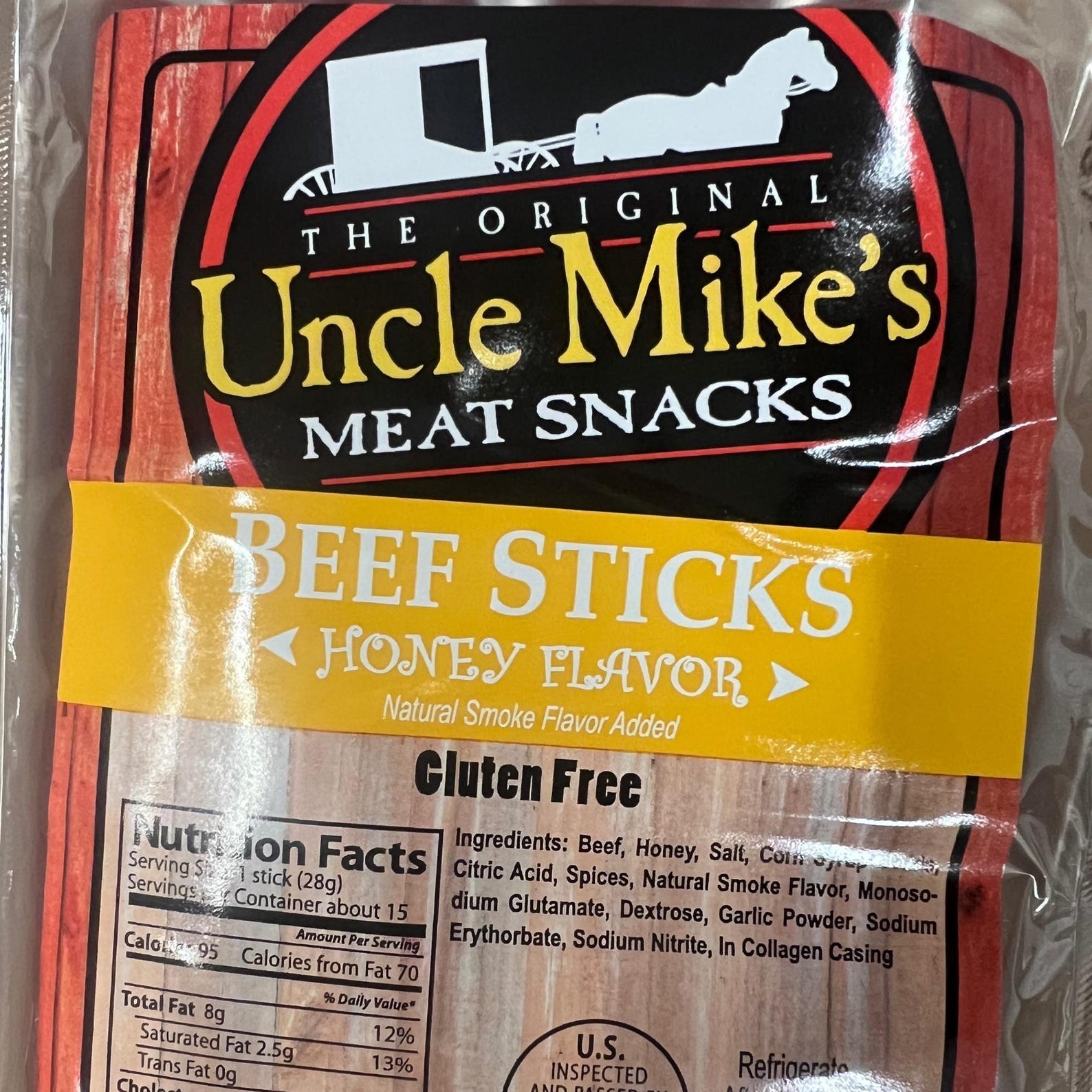 Uncle Mike's Honey Beef Sticks 14.5oz - Etsy
