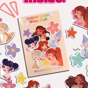 WINX CLUB Sticker Pack - Durable & Waterproof Stickers for Outdoor Use ...