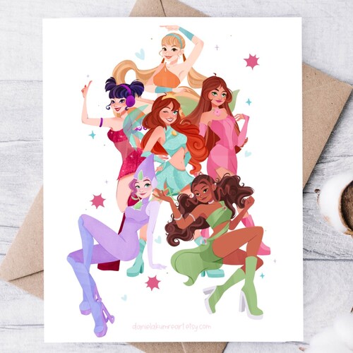 WINX CLUB Art Illustration High Quality Poster Print Photo - Etsy