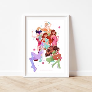 WINX CLUB Art Illustration - High Quality Poster Print Photo Paper for ...