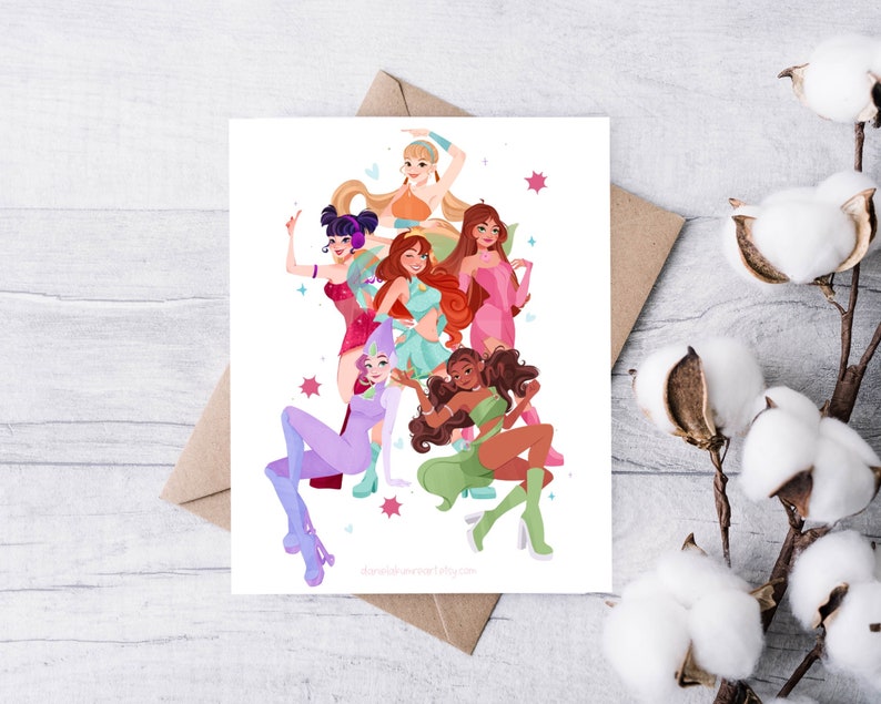 WINX CLUB Art Illustration High Quality Poster Print Photo - Etsy
