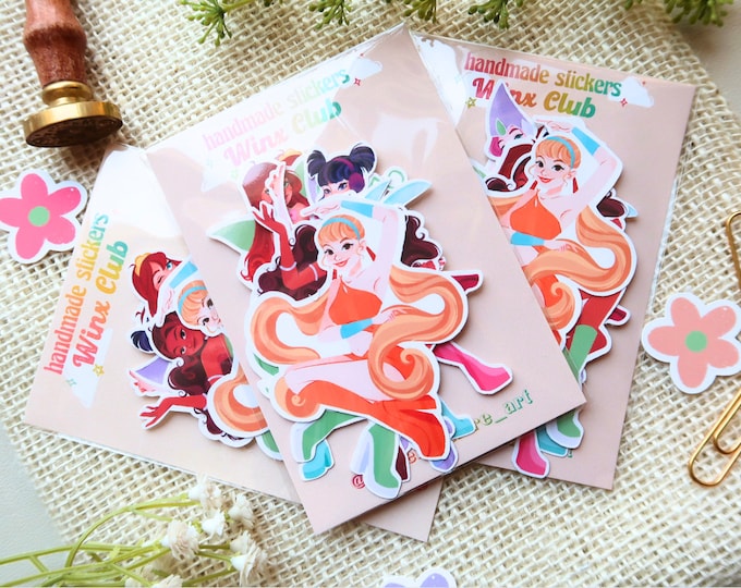 WINX CLUB Sticker Pack 2 Matte Cute Sticker for Laptop, Journaling ...