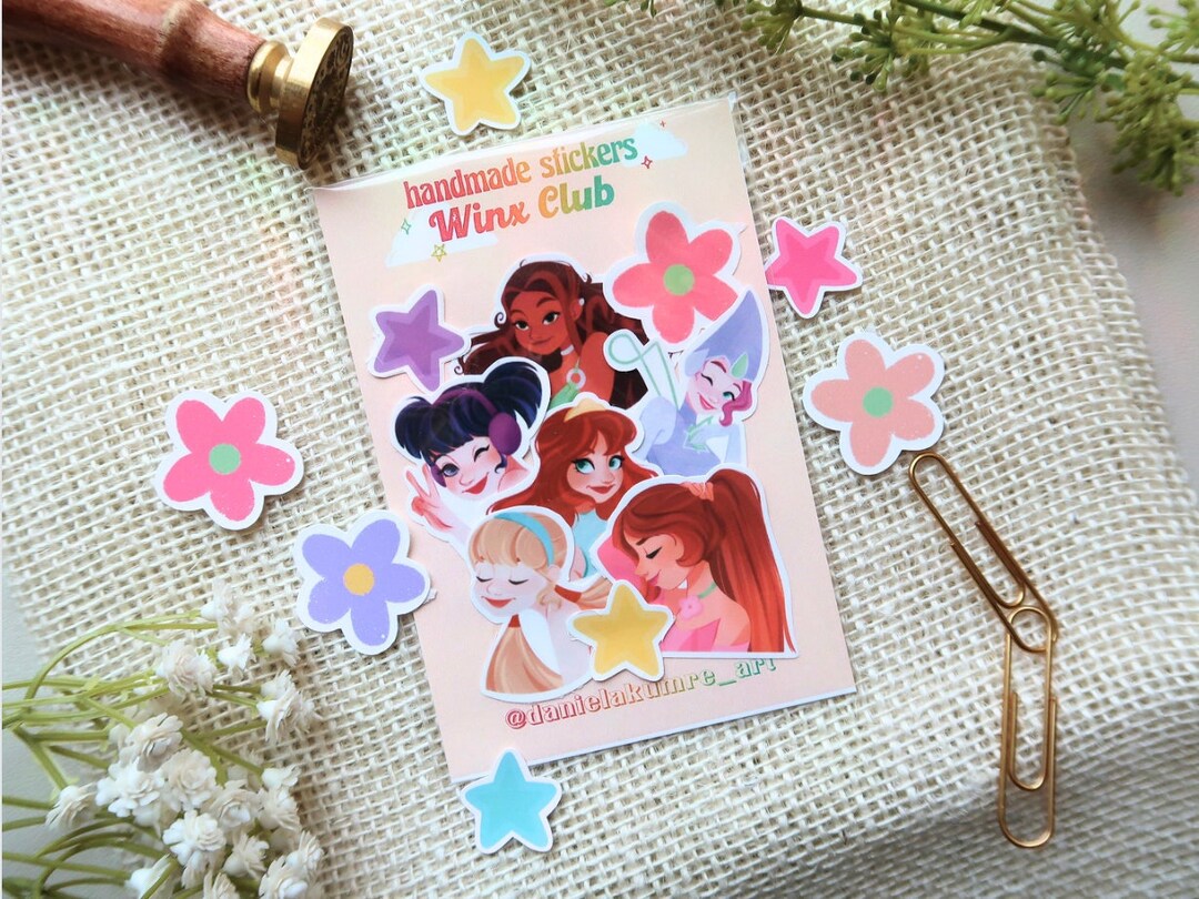WINX CLUB Sticker Pack - Durable & Waterproof Stickers for Outdoor Use ...
