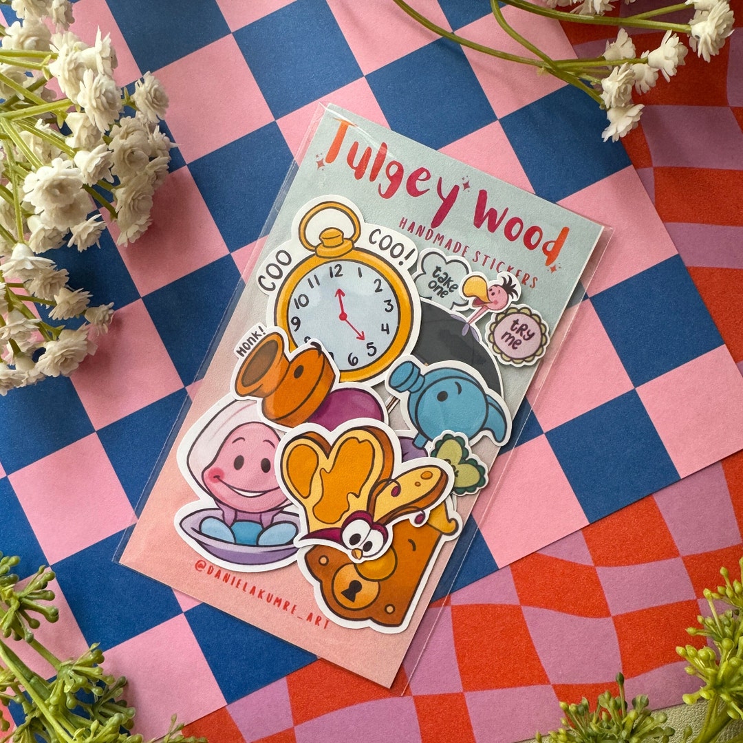 Tulgey Wood Sticker Pack - | Matte Cute Sticker for Laptop, Journaling ...