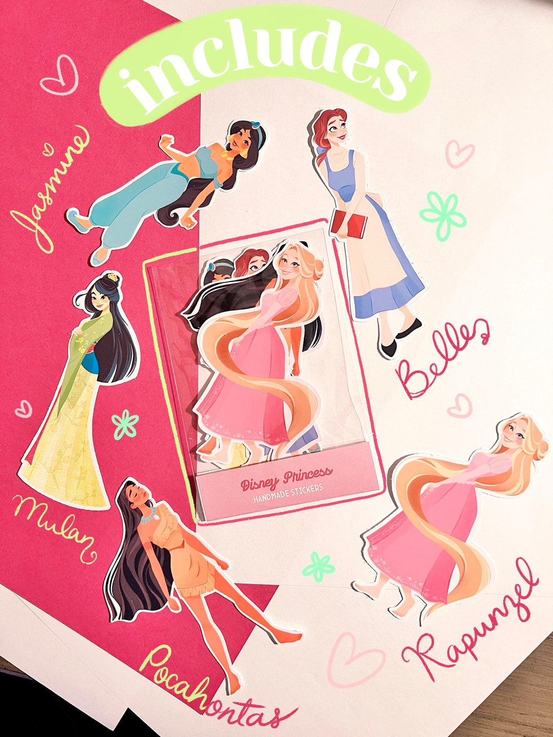 PRINCESS Sticker Pack Matte Cute Sticker for Laptop - Etsy