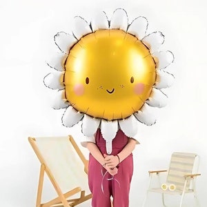 27" Smiling Sunshine Sun Balloon I Happy Sun Balloon I Giant Foil ...