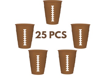 FOOTBALL PARTY CUPS Football Cups Sports Football Birthday - Etsy