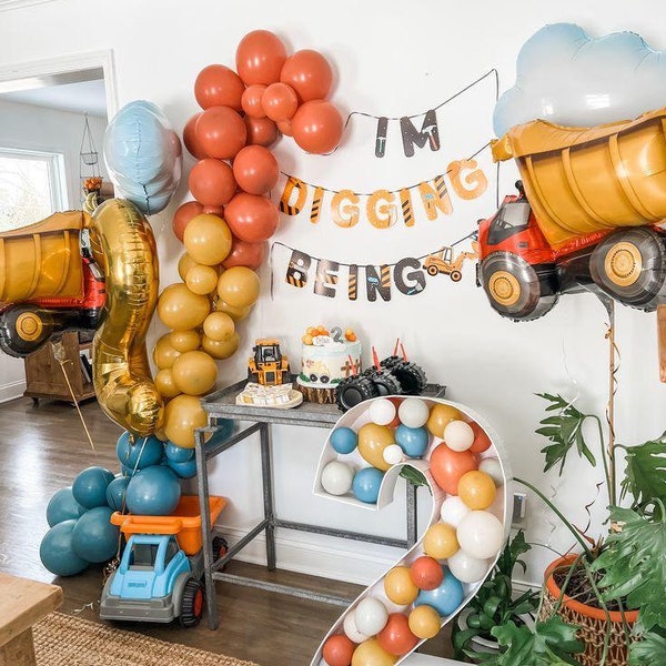 Construction Balloon Arch Birthday - Etsy
