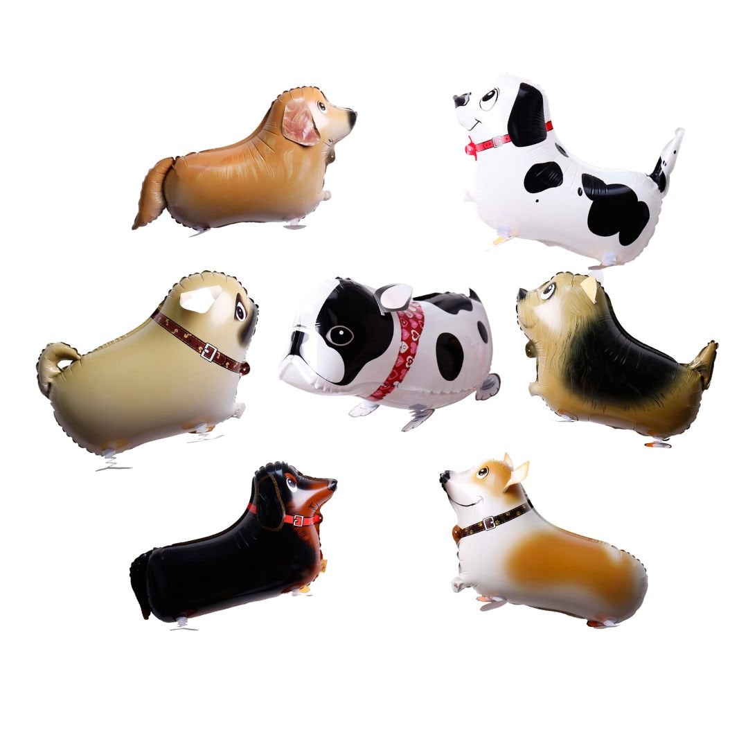 Adorable Walking Pet Dog Balloons | Dog Balloons | Standing Dog Balloon ...