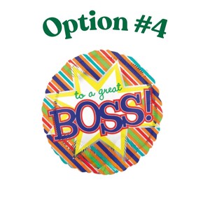 Happy Boss's Day Foil Balloons, Boss's Day Gift, Best Boss Appreciation ...