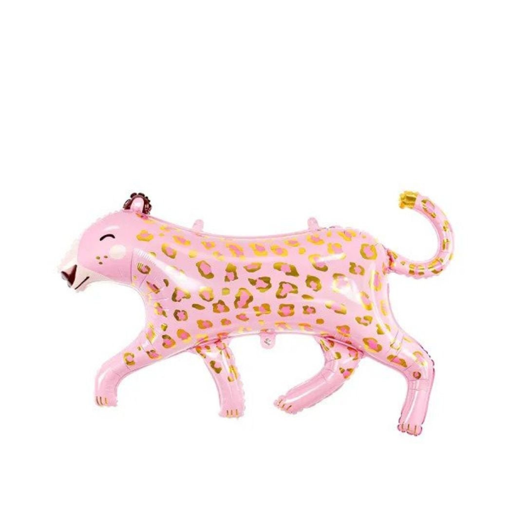 Giant Pink Leopard Balloon | Safari Party Balloon | Foil Balloon | Pink ...