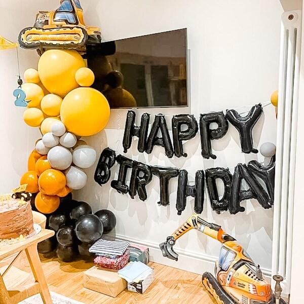 Construction Balloon Arch Birthday - Etsy