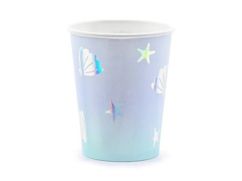 Narwhal Party Cups | 6 Ct Mermaid Theme Paper Cups | Mermaid Tableware ...