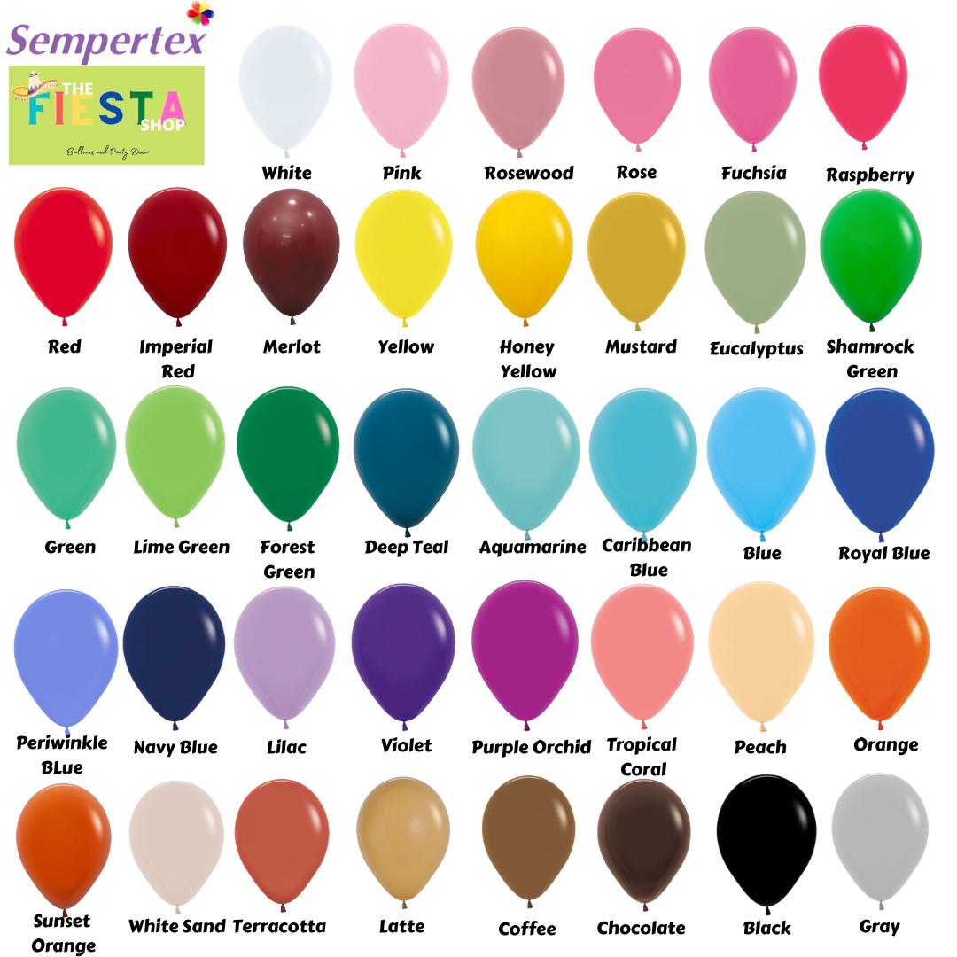 SEMPERTEX Latex Balloons, Standard 51 Colors, Pick Your Own Colors ...