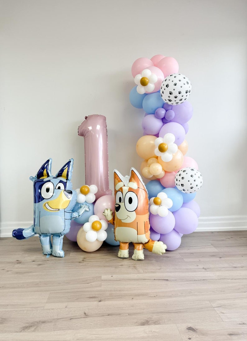 Licensed Bluey Balloon Garland Kit Bluey Theme Birthday Party Bingo Dog ...