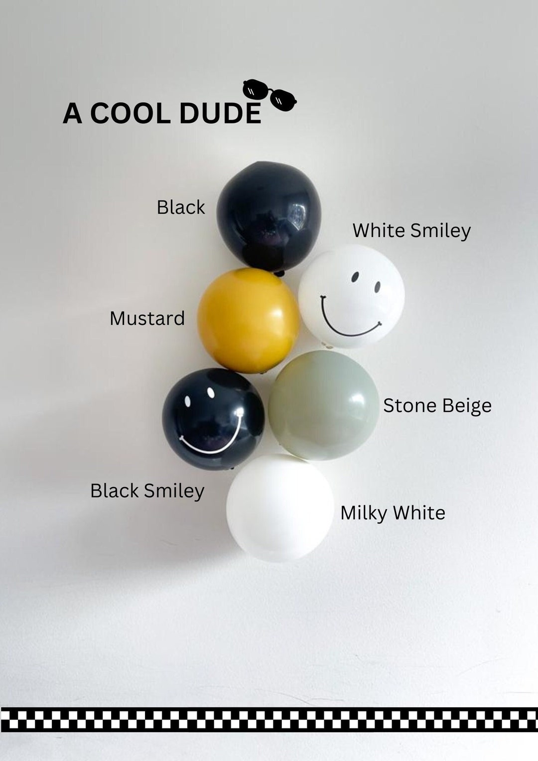 One Cool Dude Balloon Garland | One Happy Dude Balloon Garland | One ...