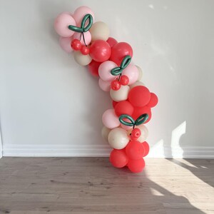 Cherry on Top Balloon Garland Pink and Red Balloon Arch Berry Sweet ...