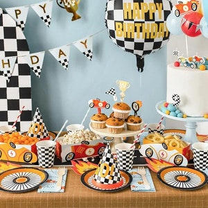 Vintage Race Car Snack Boxes | Race Car Treat Bags | Two Fast Party ...