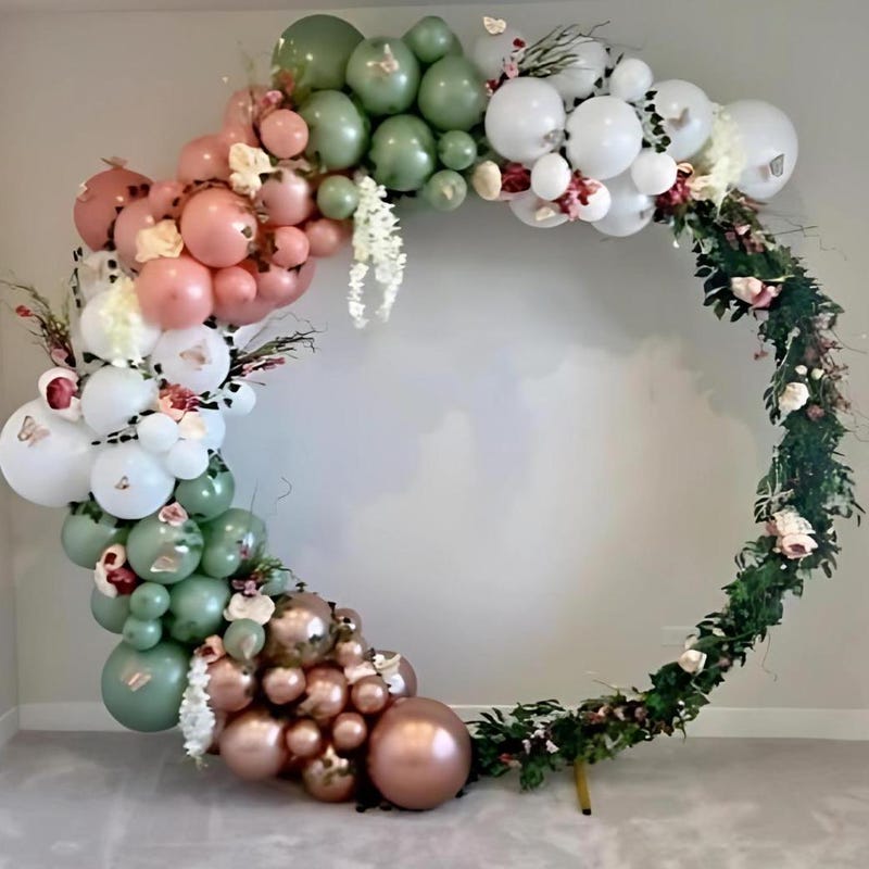 Pink and Green Balloon Arch - Etsy