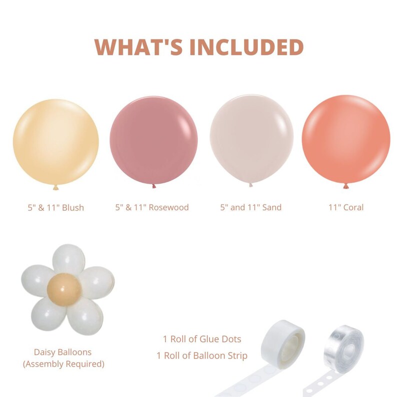 DIY Daisy Balloon Garland Flower Arch Decor Groovy Birthday - Etsy