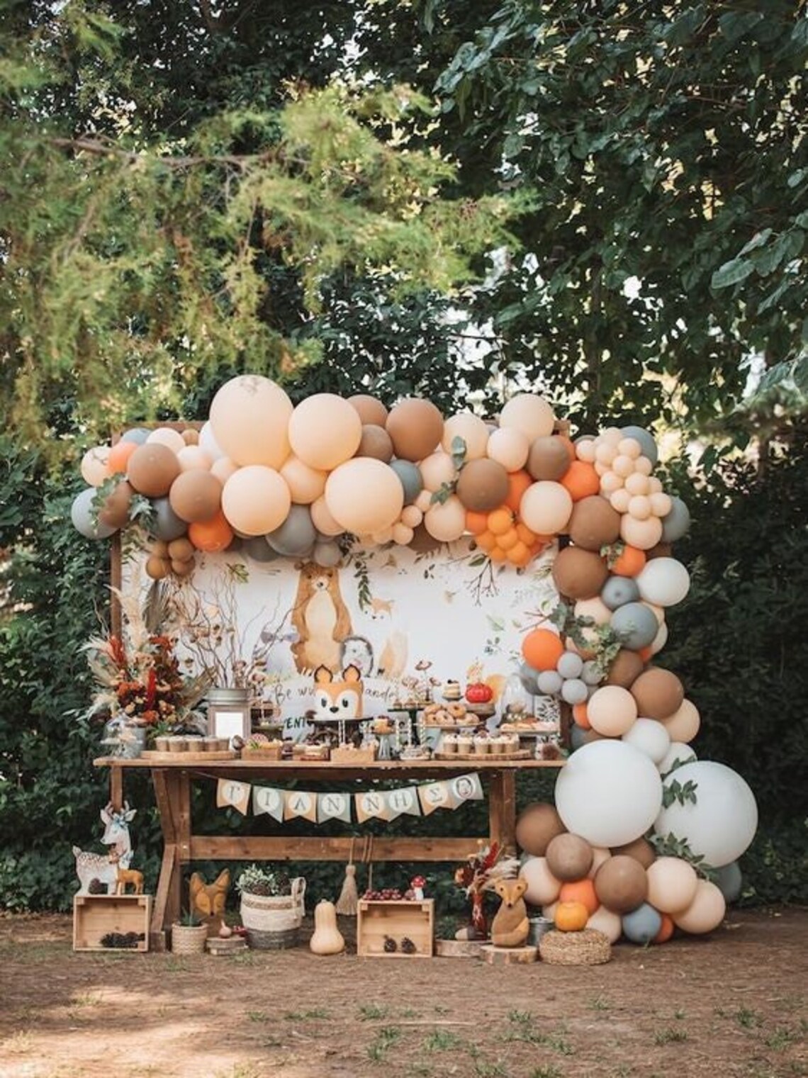 Woodland Balloon Garland Kit | Boho Jungle Balloon Garland | Woodland ...