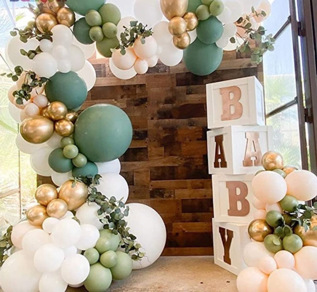 Sage Green Balloon Garland DIY Kit | Eucalyptus Balloon Arch | Sage Green Bridal Shower | Green ...