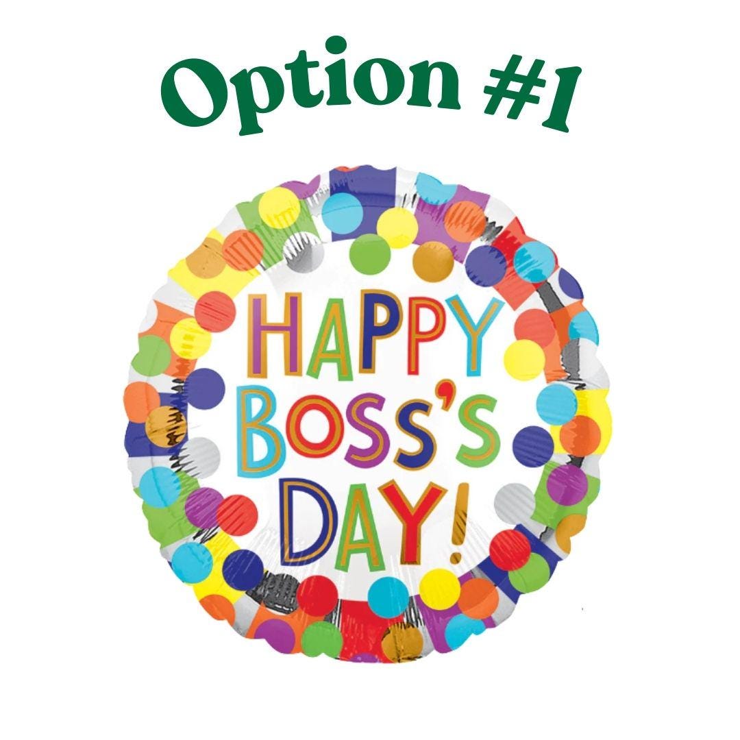 Happy Boss's Day Foil Balloons, Boss's Day Gift, Best Boss Appreciation ...