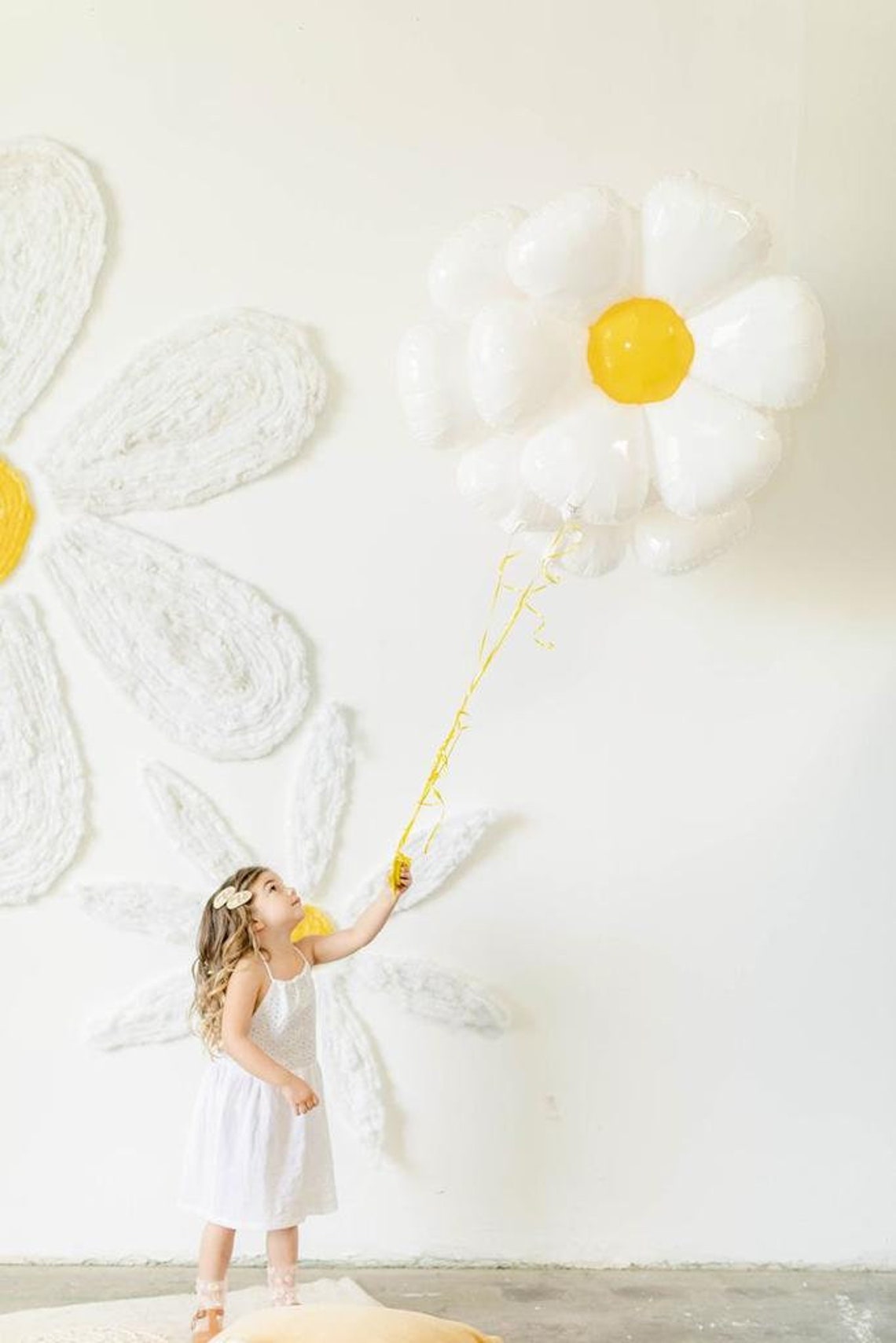 Daisy Balloon Backdrop Wall Groovy First Birthday Decor | Etsy