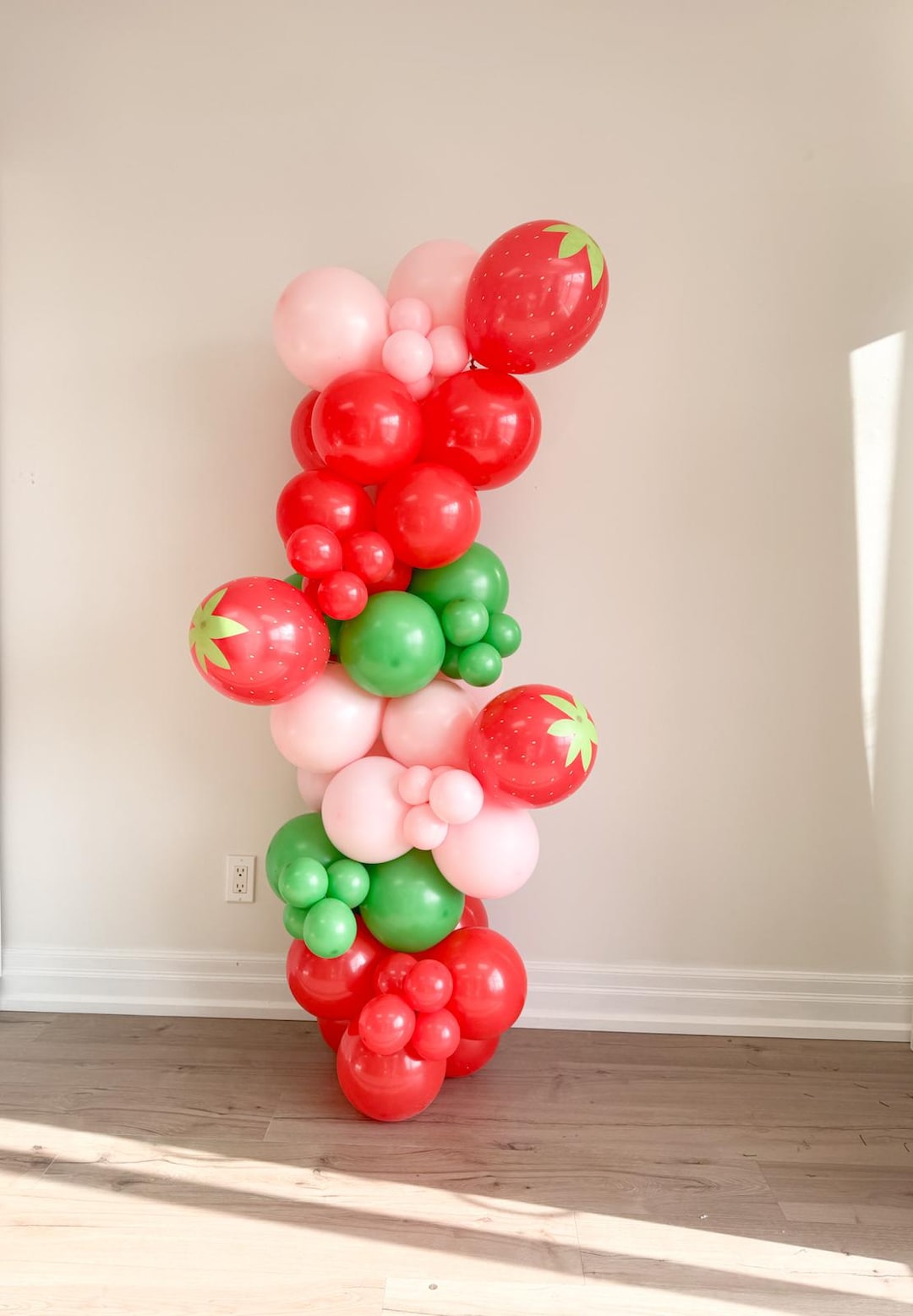 Strawberry Balloon Garland Kit A Berry First Birthday Balloon Arch ...