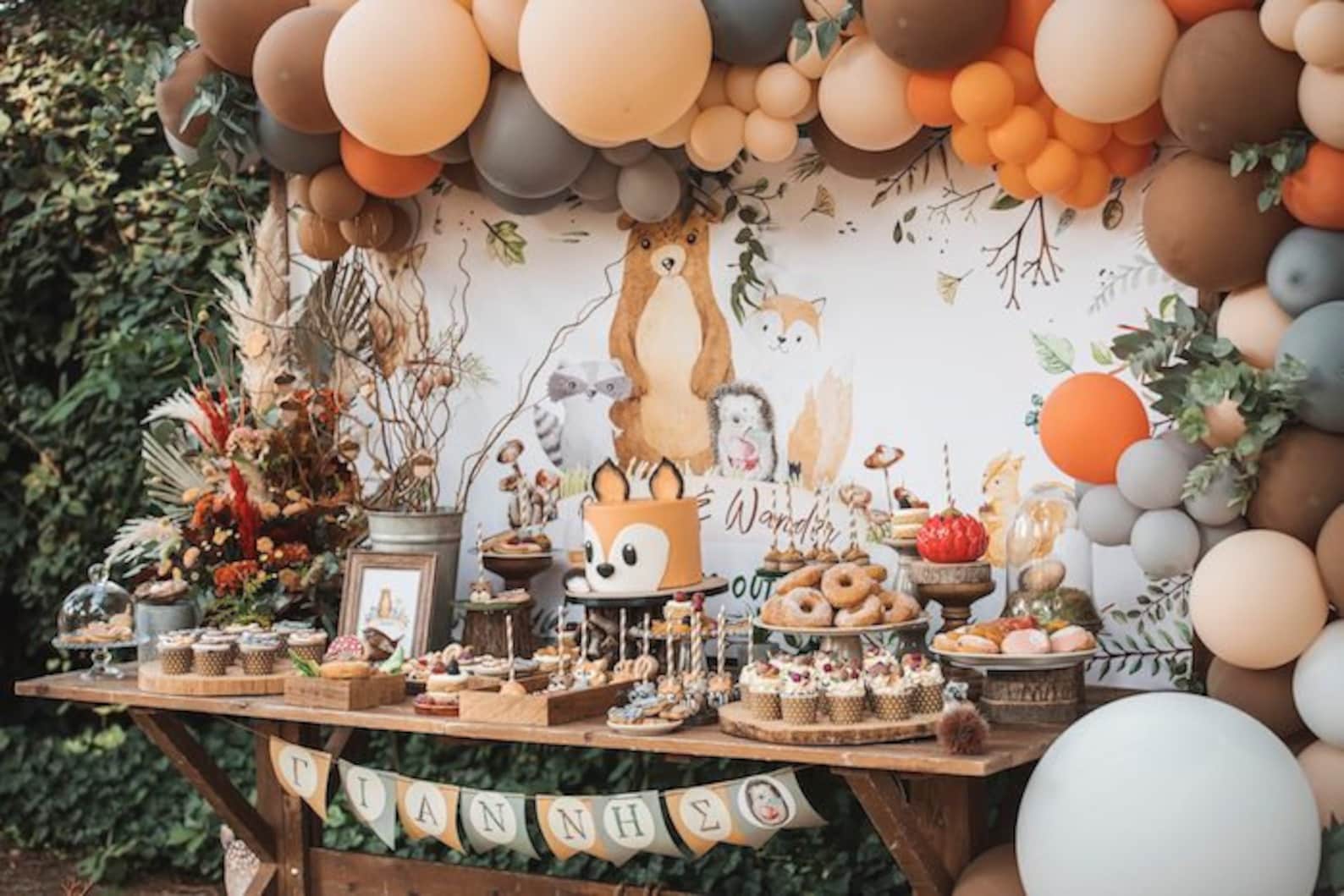 Woodland Balloon Garland Kit | Boho Jungle Balloon Garland | Woodland ...