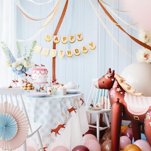 My First Rodeo Birthday Horse Balloon Garland Pink Bows Balloon Arch ...
