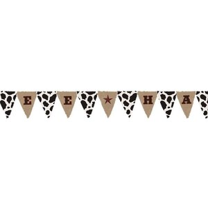 Wicker Yeehaw Banner | Yeehaw Scripted Bunting | Cowboy Decor | Western ...