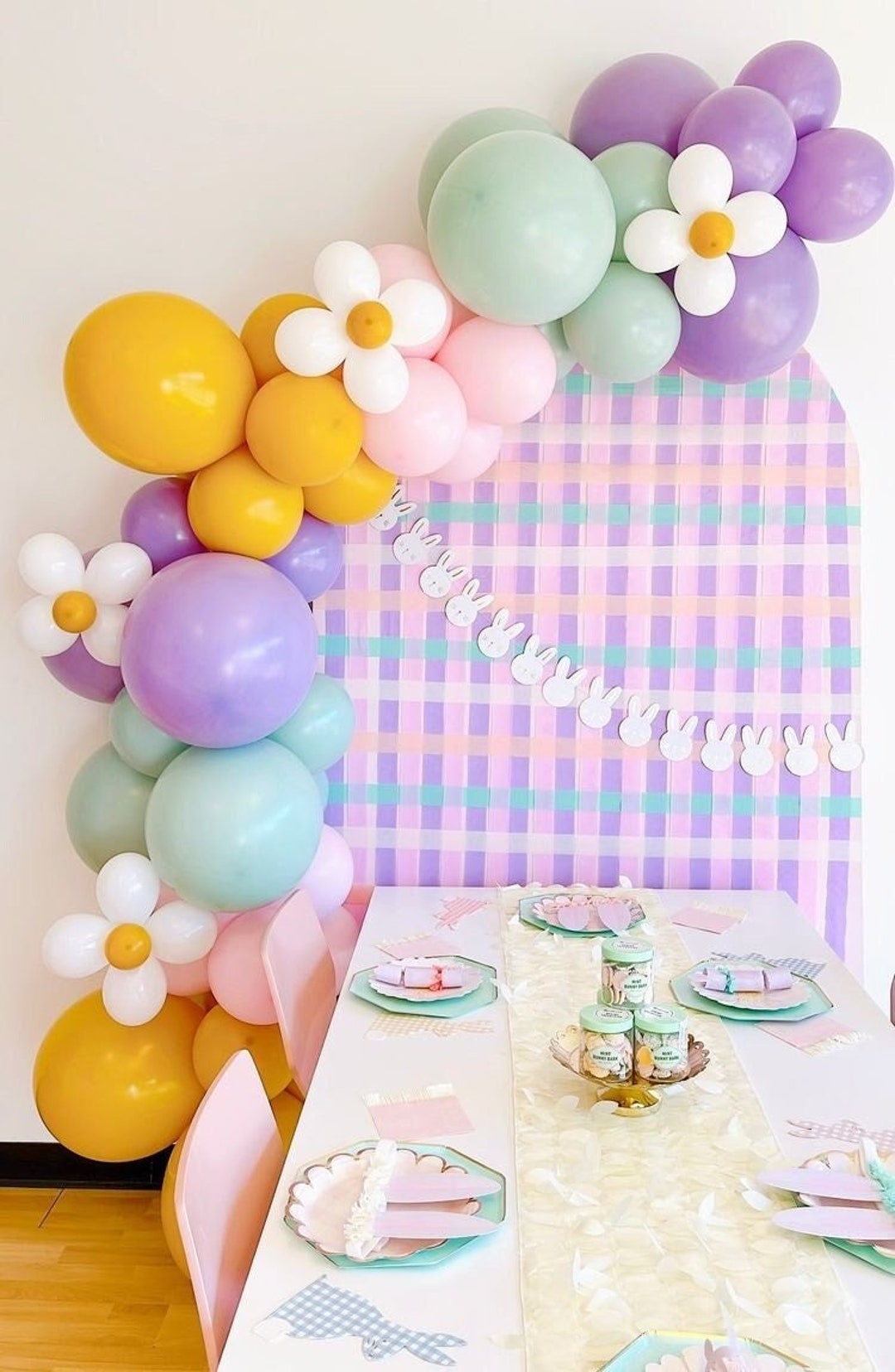 Groovy One DIY Balloon Garland, Flower Arch Decor, Groovy Birthday ...
