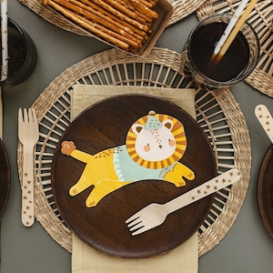 Cute Lion Napkins | Boy Birthday Party | Baby Shower Tableware | Wild ...