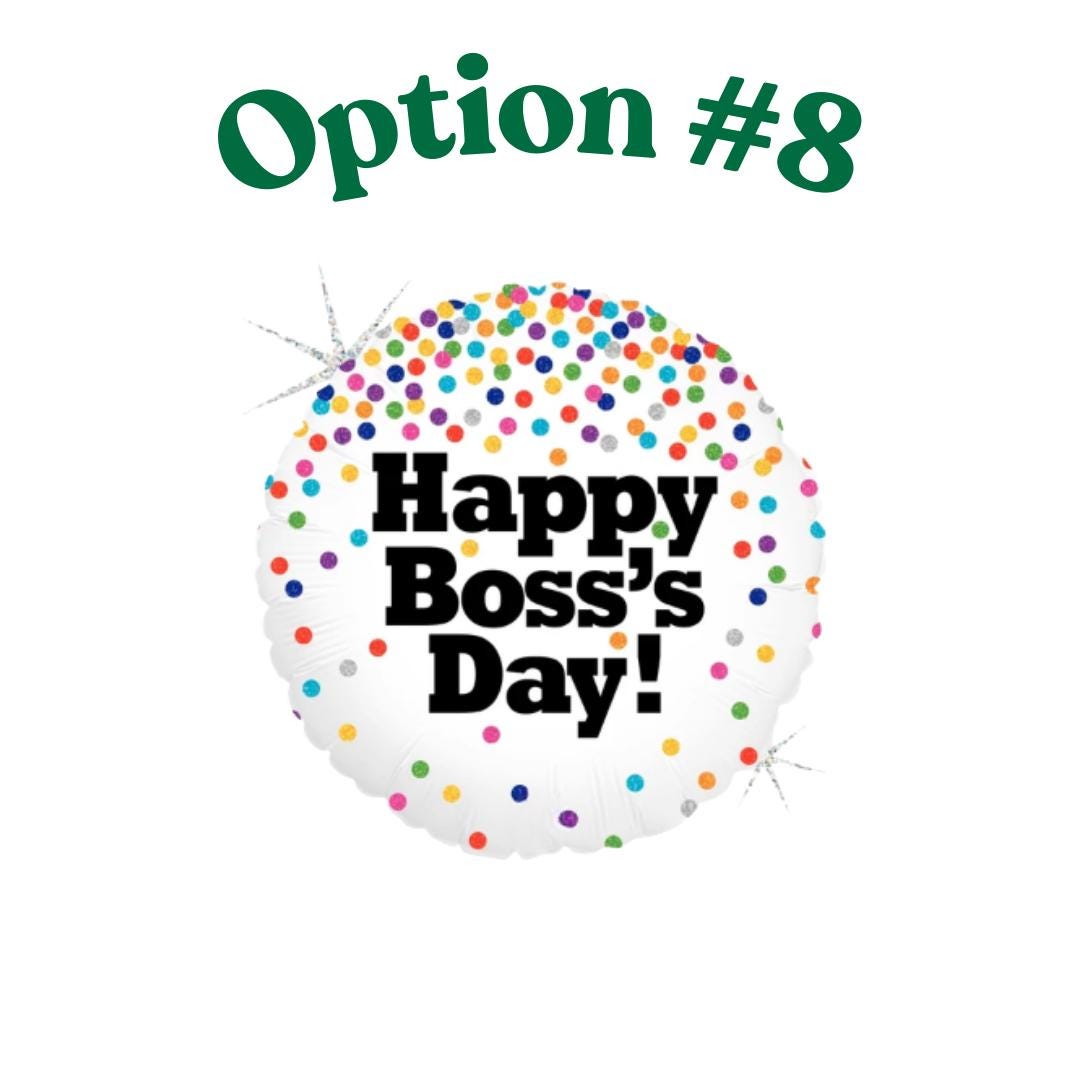 Happy Boss's Day Foil Balloons, Boss's Day Gift, Best Boss Appreciation ...