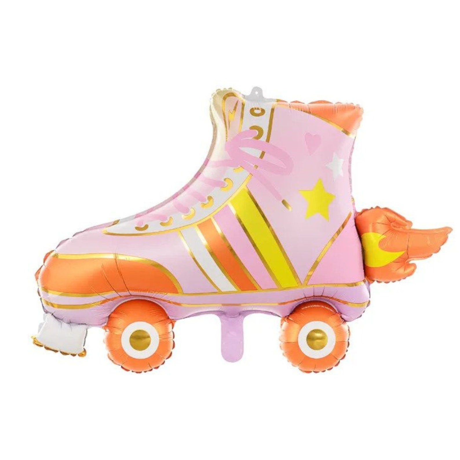 Jumbo Foil Roller Skate Balloon | Retro Roller Skate | Pink Roller ...