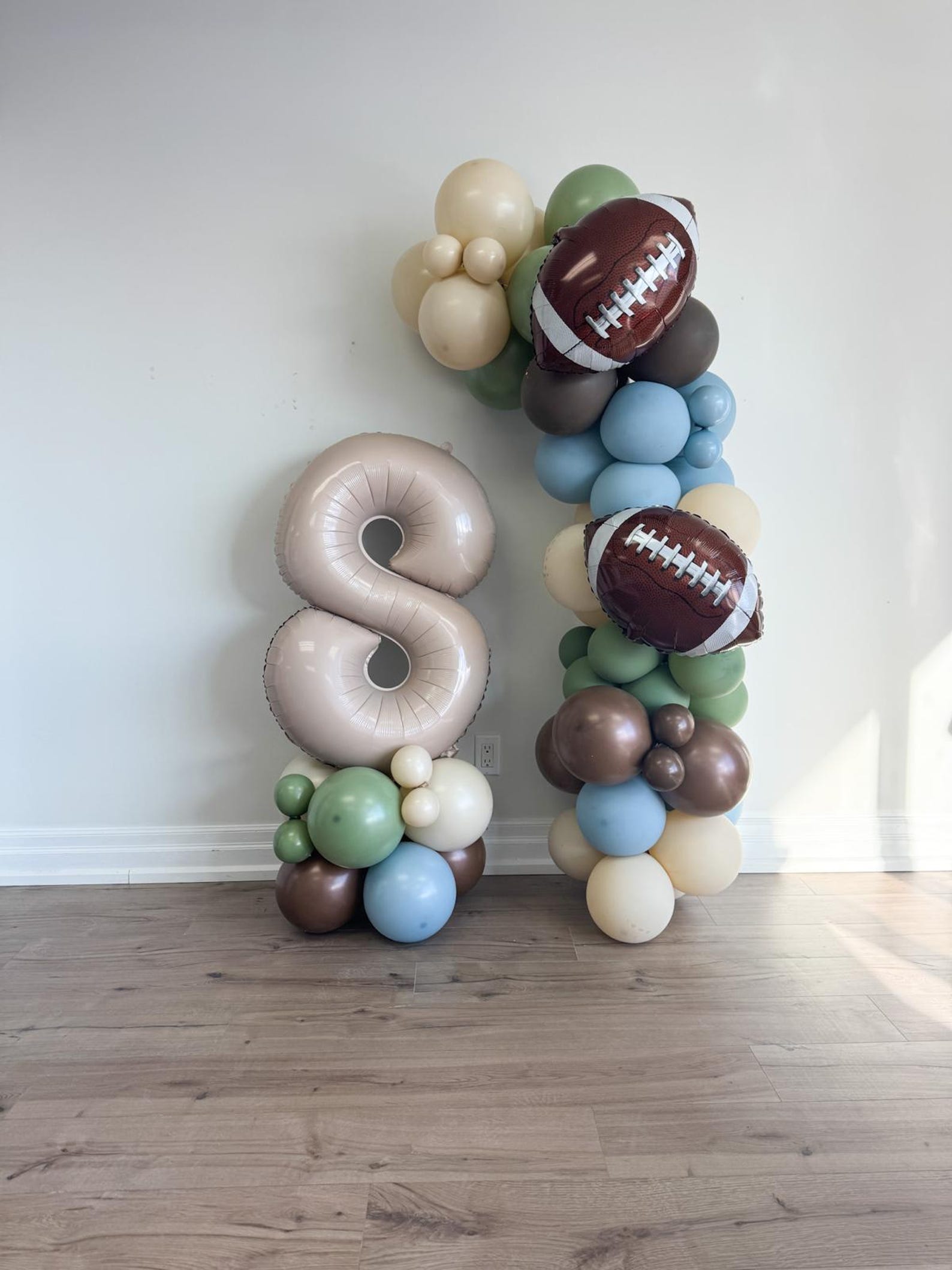 Football First Year Down Birthday Balloon Garland Arch Sports Baby ...