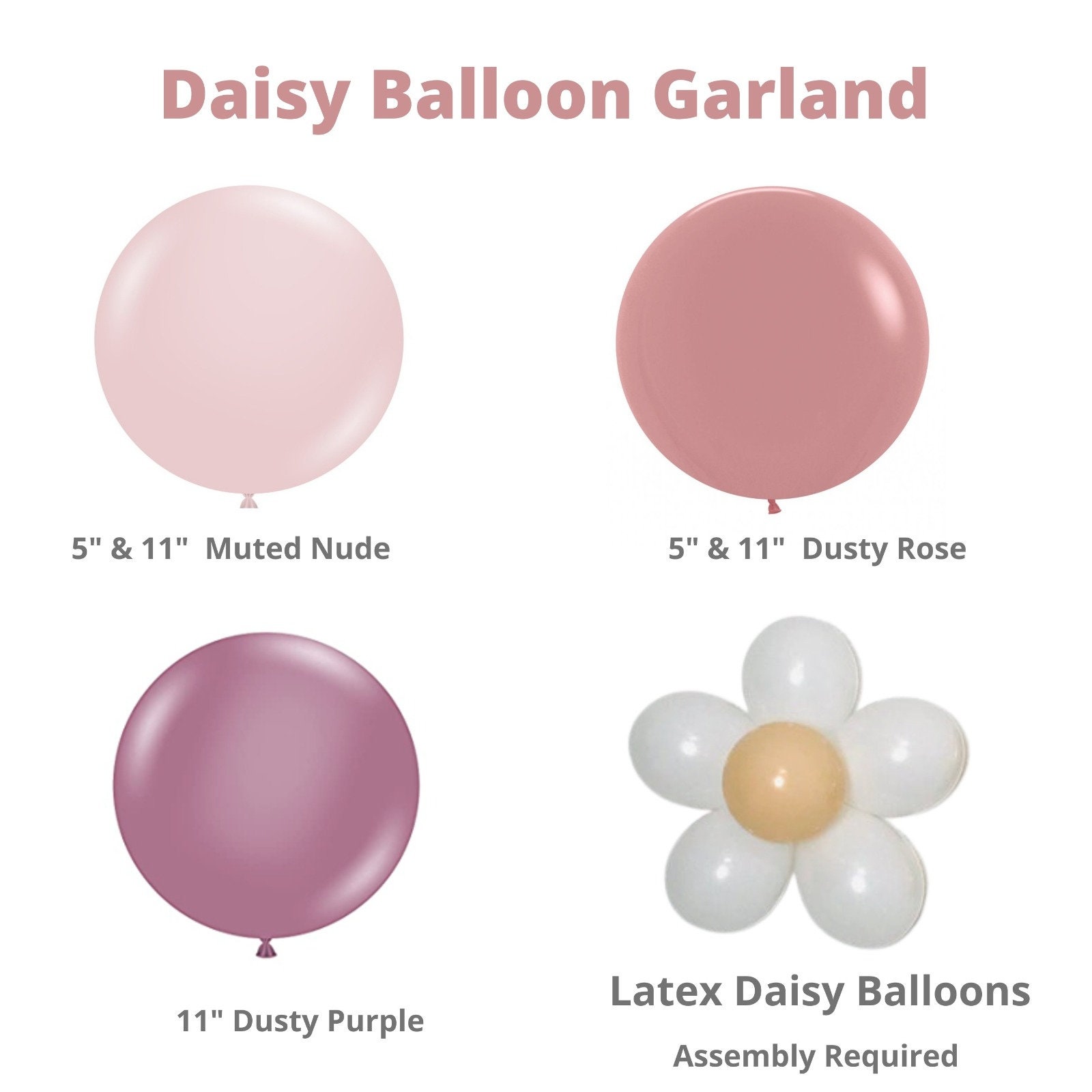 DIY Daisy Balloon Garland Flower Arch Decor Groovy Birthday - Etsy